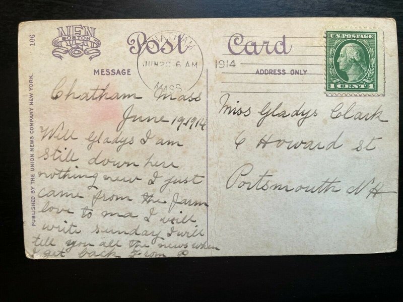 Vintage Postcard 1914 Old State House Boston Massachusetts | United ...