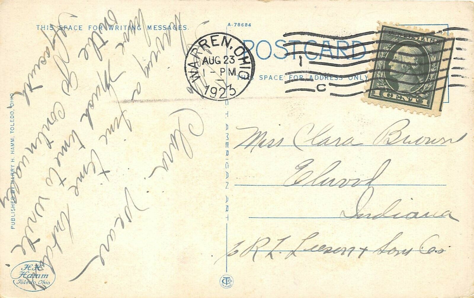 Warren Ohio 1923 Postcard Japanese Gardens Packard Park Children ...