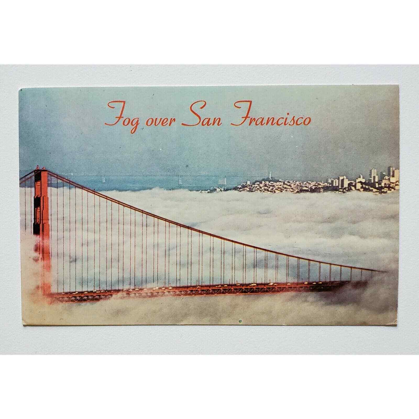 Golden Gate Bridge Fog Golden Gate Bridge San Francisco CA Postcard ...