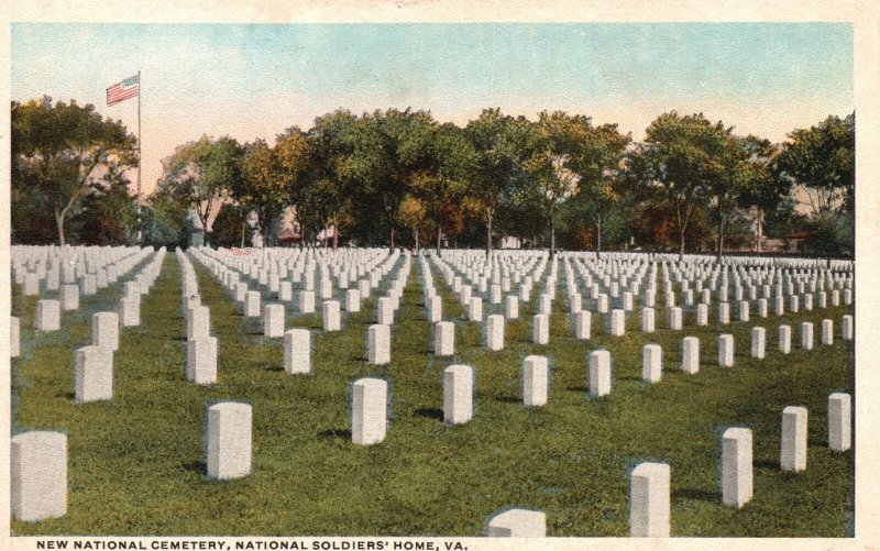 Vintage Postcard1920's New National Cemetery National Soldier's Home VA ...