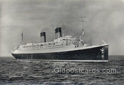 Ile De France, French Line Enlarged Continental Size Ship Ocean Liner ...