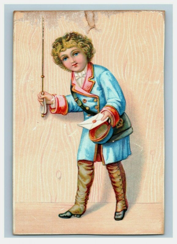 1880s Victorian Trade Cards Colonial Style Children & Letters Set Of 4 ...