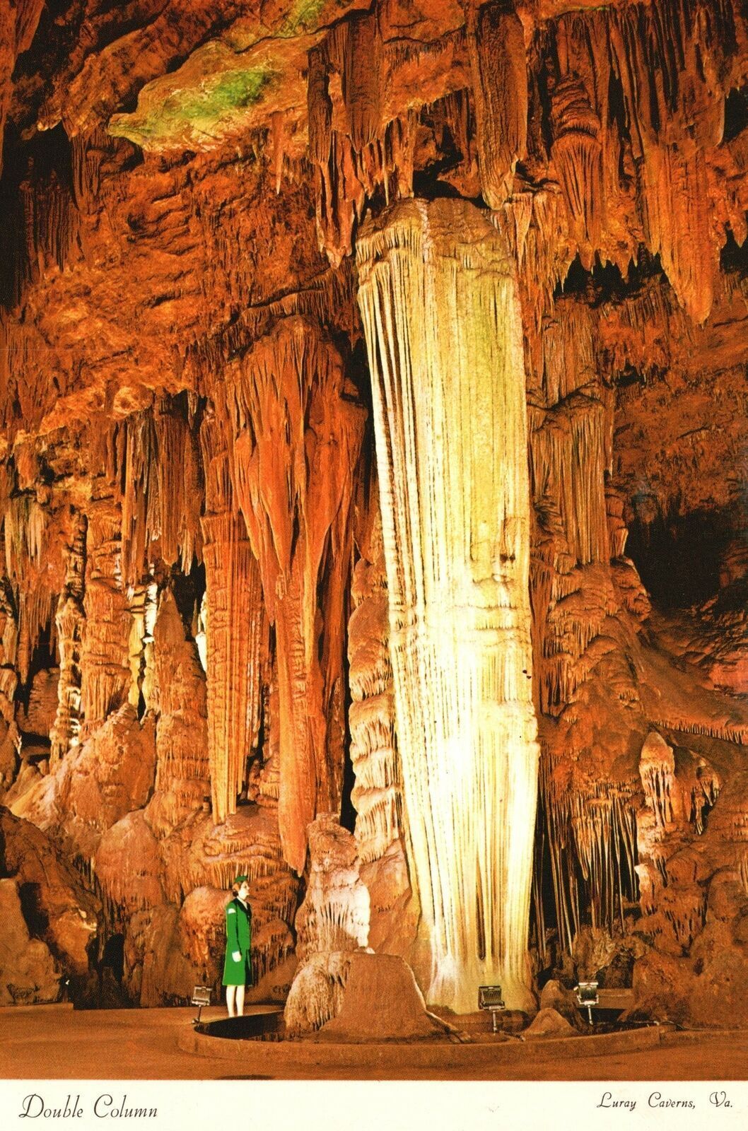 Vintage Postcard Double Column Beautiful Caverns of Luray Virginia VA ...