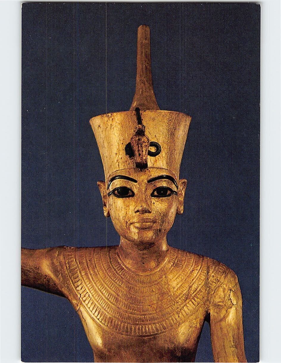 Postcard Tutankhamun Harpooning (detail), Egyptian Museum, Cairo, Egypt ...