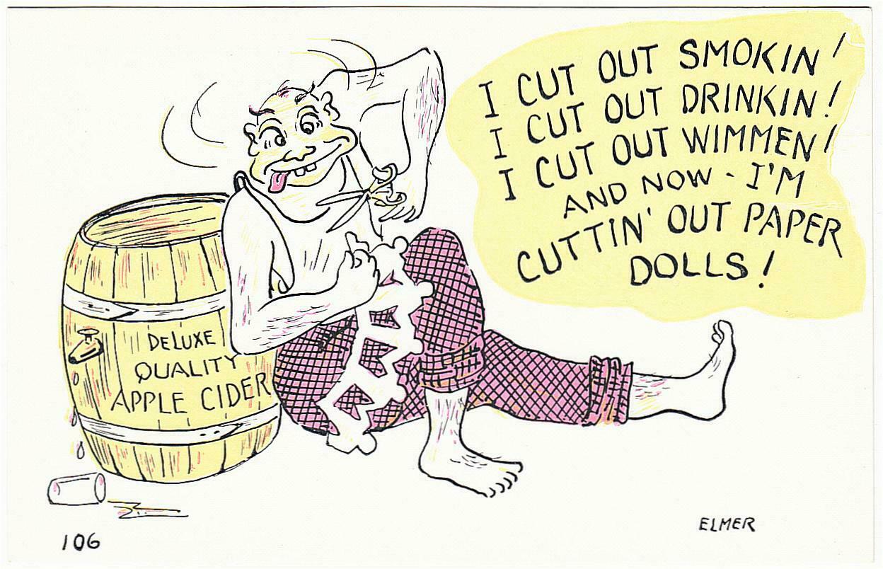 I Cut Out Drinking Smoking Women and Paper Dolls Psychiatry Comic by ...