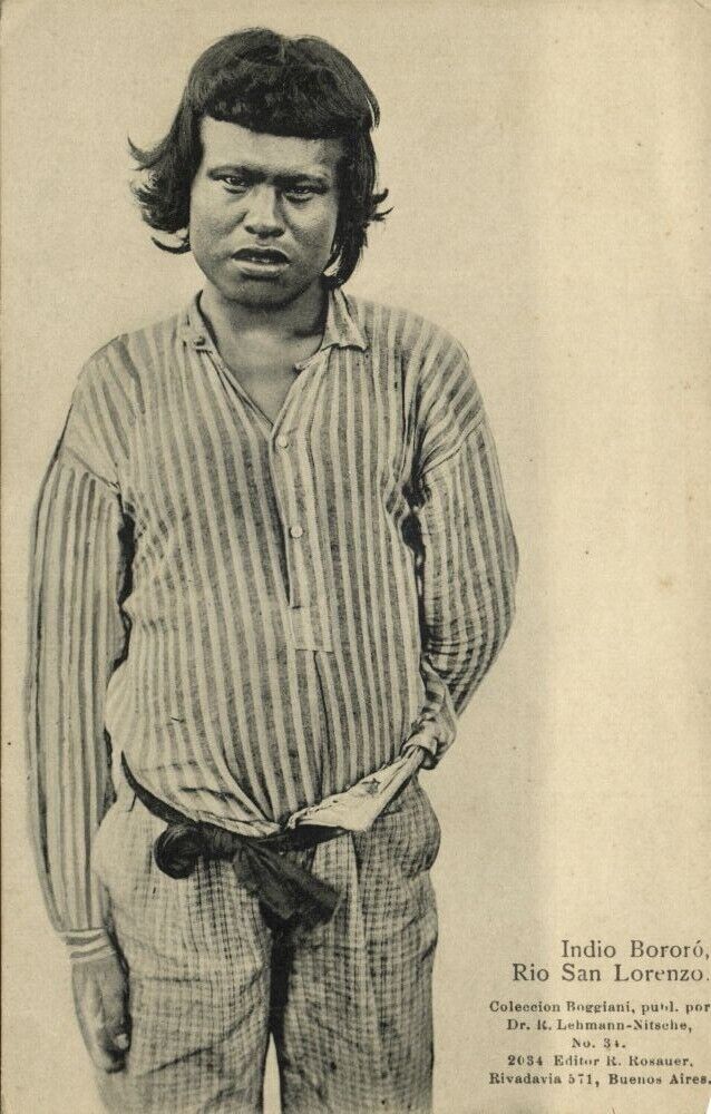 argentina, SALTA, Rio San Lorenzo, Indio Bororó, Native Indian Male ...