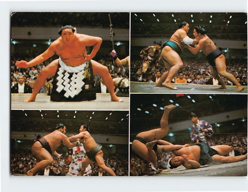 Postcard Sumo Wrestling National Sport of Japan | Asia & Middle East ...