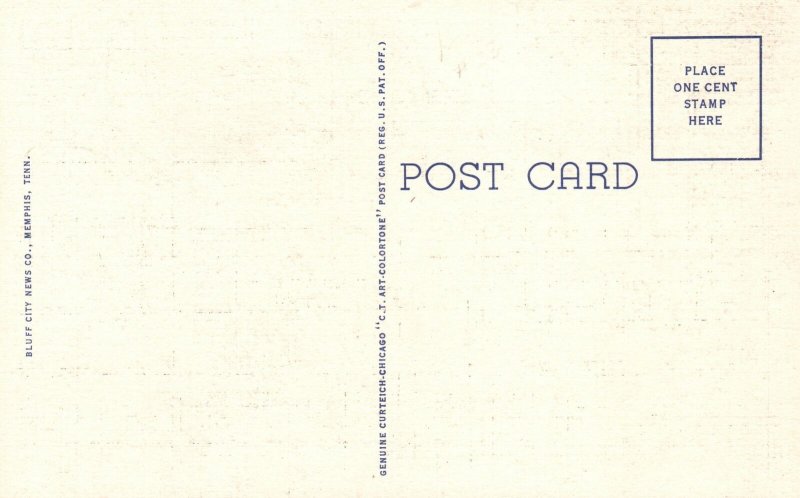 Vintage Postcard 1930's Confederate Park Post Office Mississippi River ...