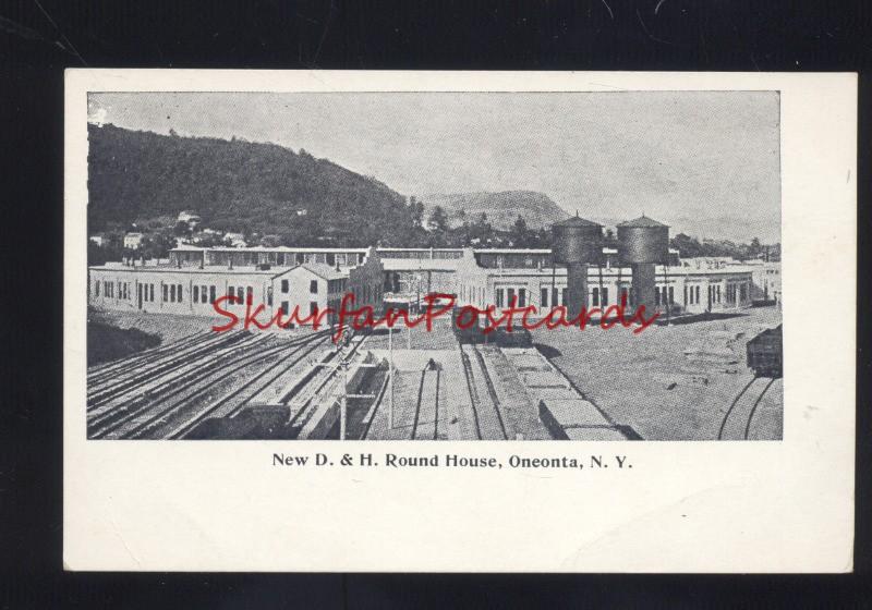 Oneonta New York New D&H Railroad Round House Vintage Postcard | United ...