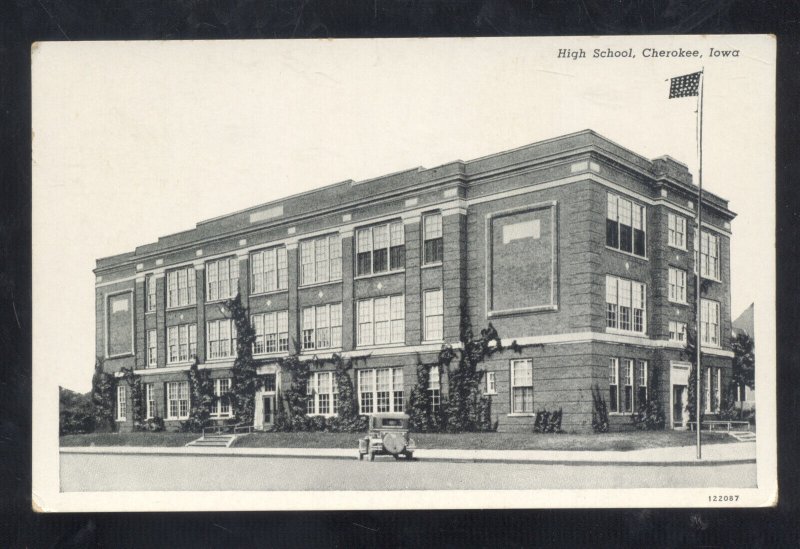 Cherokee Iowa High School Building Vintage Postcard | United States ...