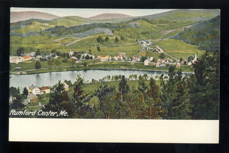 Rumford, Maine/ME Postcard, Rumford Center, Aerial View | United States ...