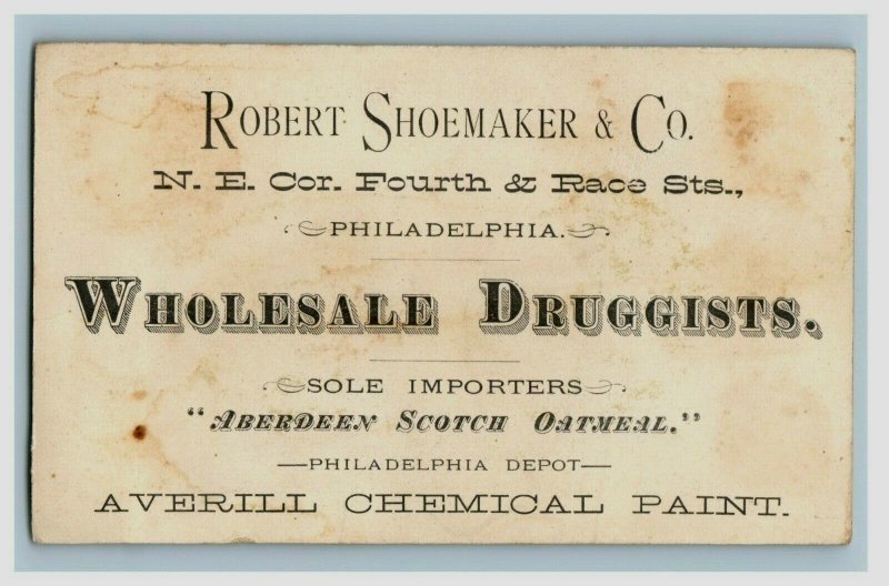 1876 World's Fair Robert Shoemaker & Co. Aberdeen Scotch Oatmeal ...