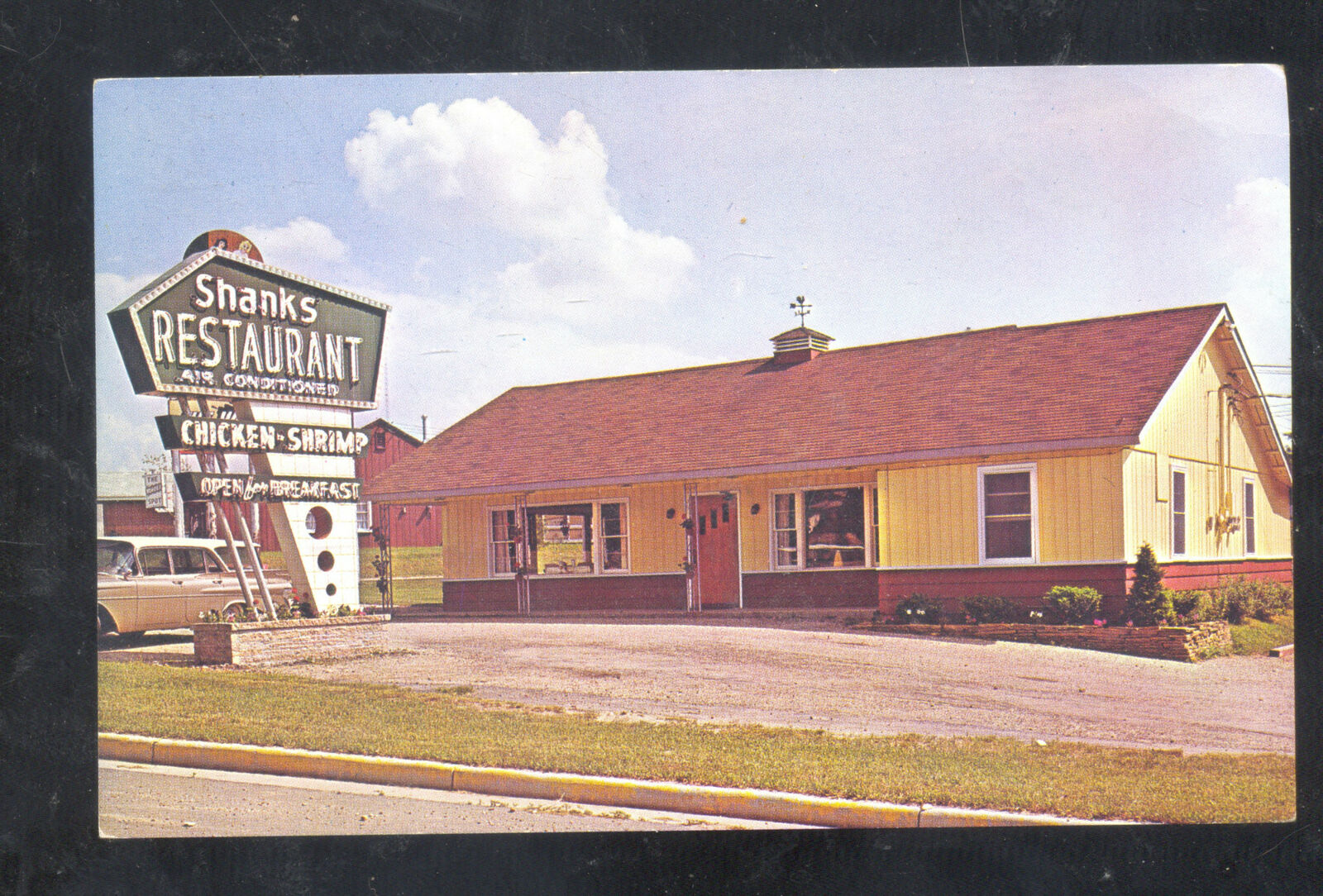 Lake Delton Wisconsin Dells Shanks Restaurant Vintage Advertising ...