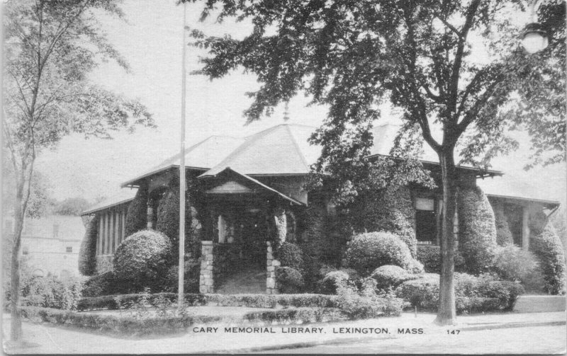 Lexington Mass. Cary memorial Library Street View - A18 | United States ...