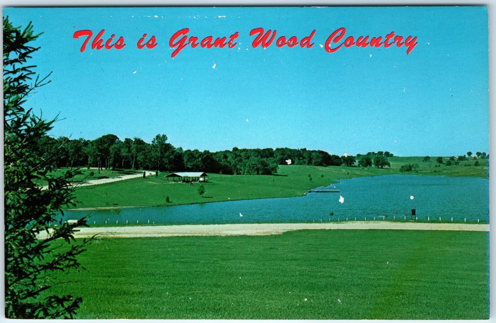 c1960s Anamosa, IA Jones County Central Park "This is Grand Wood ...