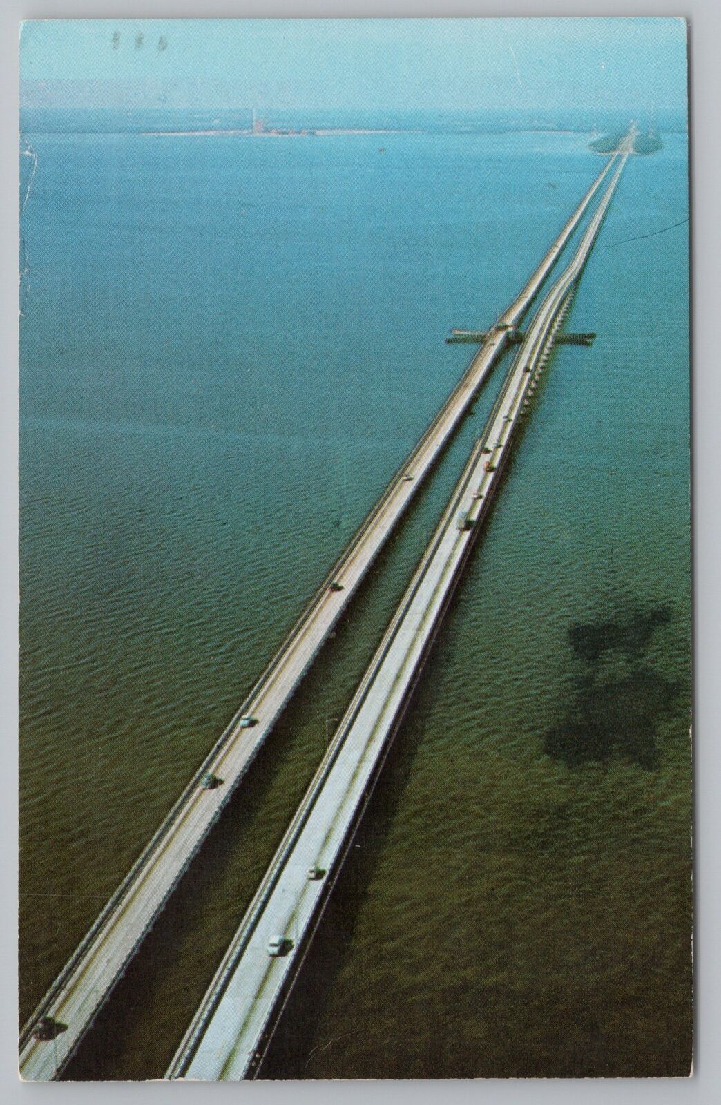 St Petersburg Florida~Gandy Bridge Toward City From Air~Vintage ...