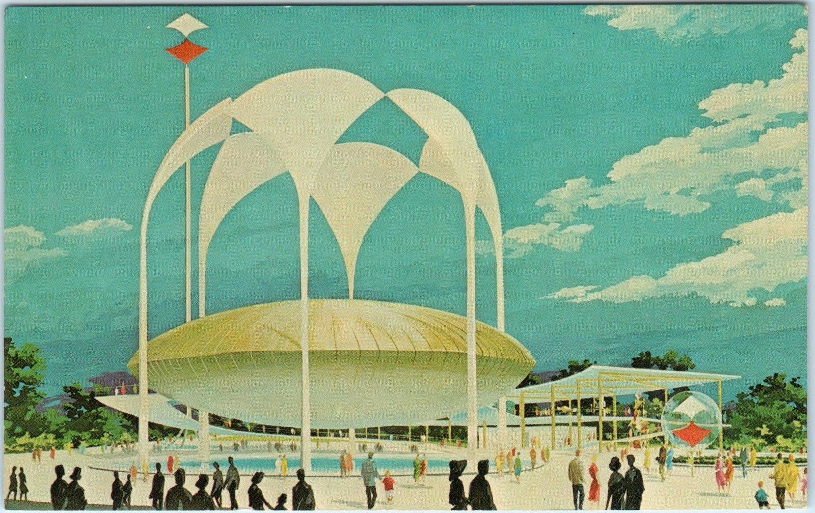 NEW YORK, NY JOHNSON'S WAX PAVILION c1964-65 NY World's Fair Postcard ...