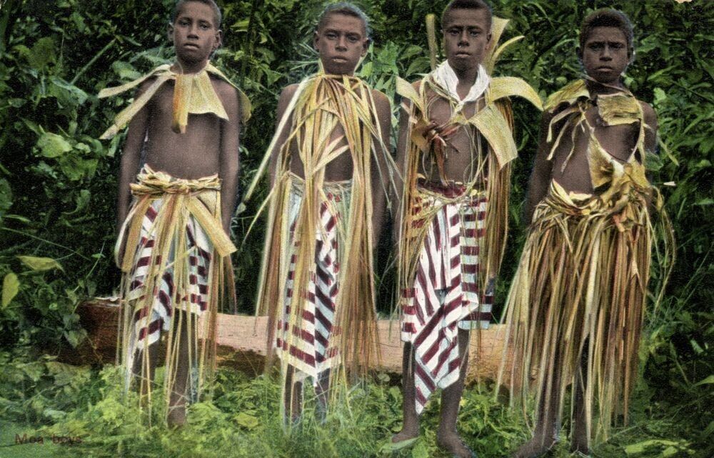 australia, Native Moa Island Boys (1910s) Mission Postcard | Australia ...
