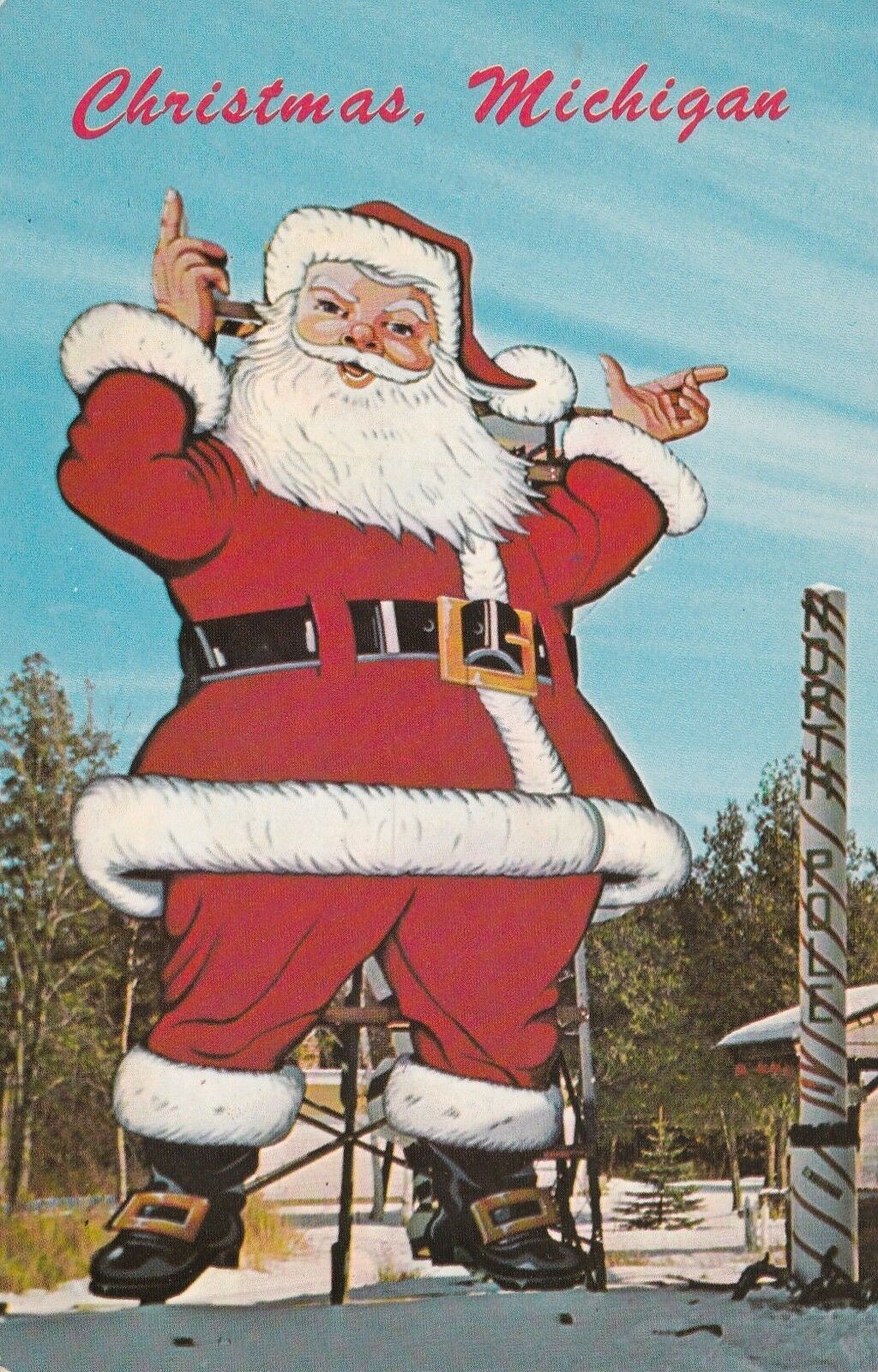 Michigan Christmas Santa's Gift Shop World's Largest Santa Claus Statue ...