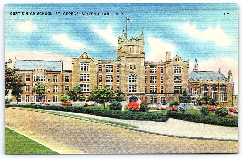 Curtis High School At George Staten Island New York NY Garden Park View ...