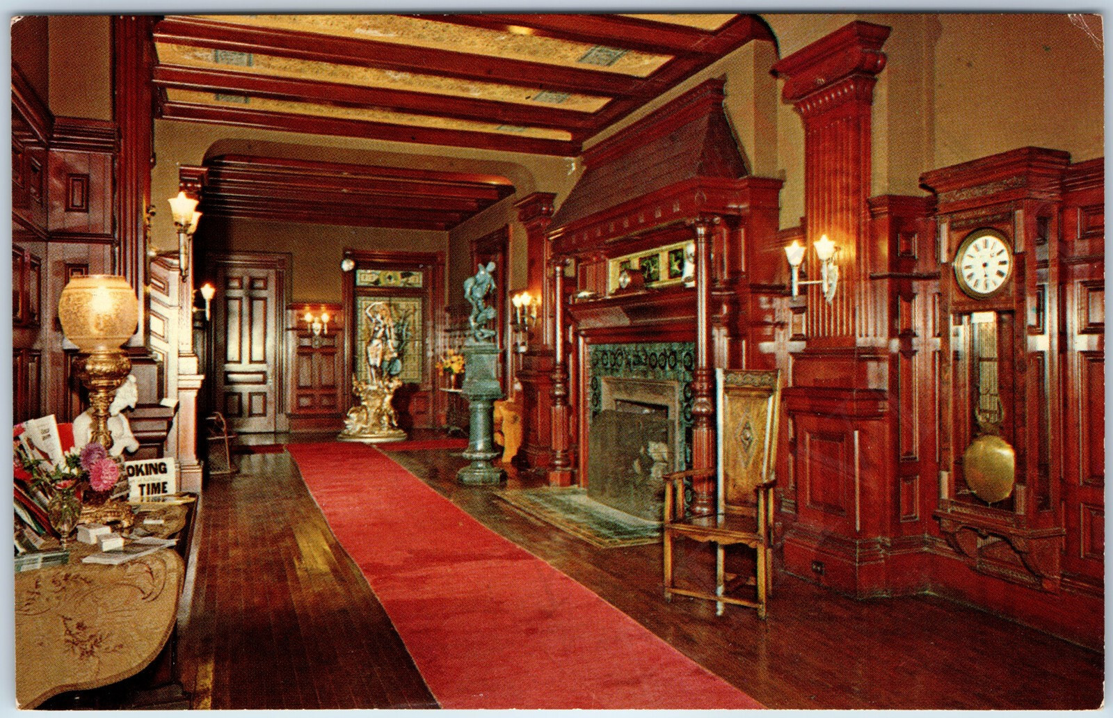 c1950s Proctor, Vt. Wilson Castle Reception Hall Mahogany Woodwork ...