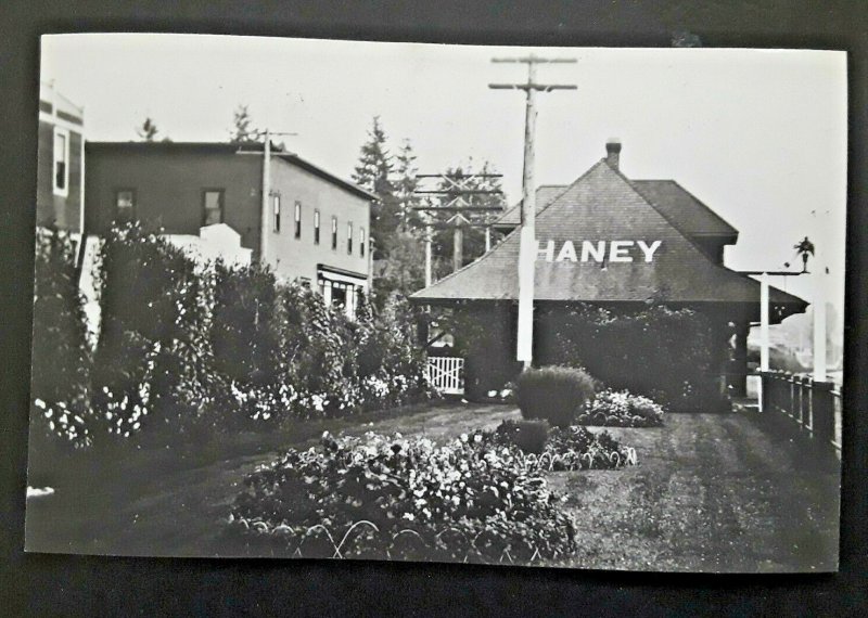 Mint Vintage British Columbia Port Haney Railroad Station Real Photo ...