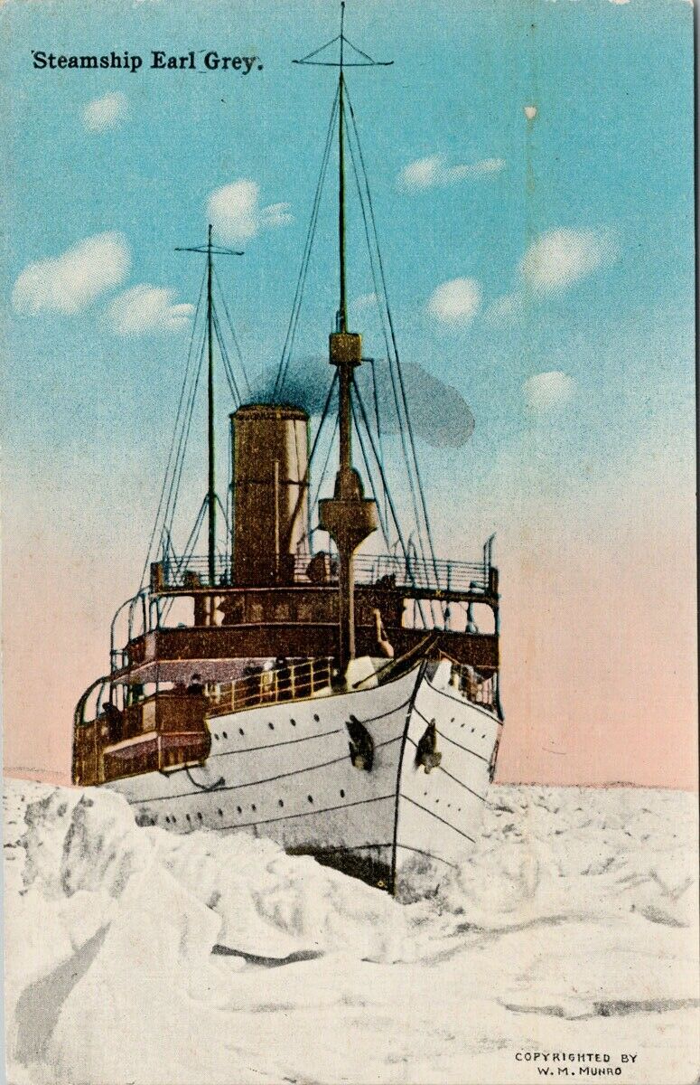 Steamship 'Earl Grey' Ship WM Munro Unused James MacLean & Sons ...