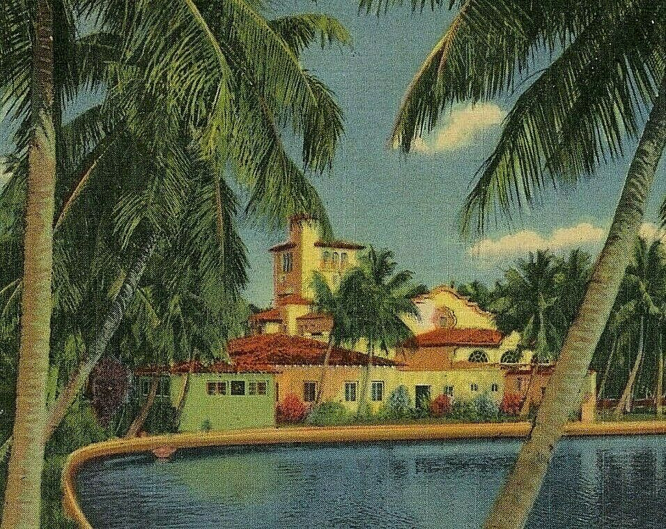 Postcard Early View of The Everglades Club in Palm Beach, FL. | United ...