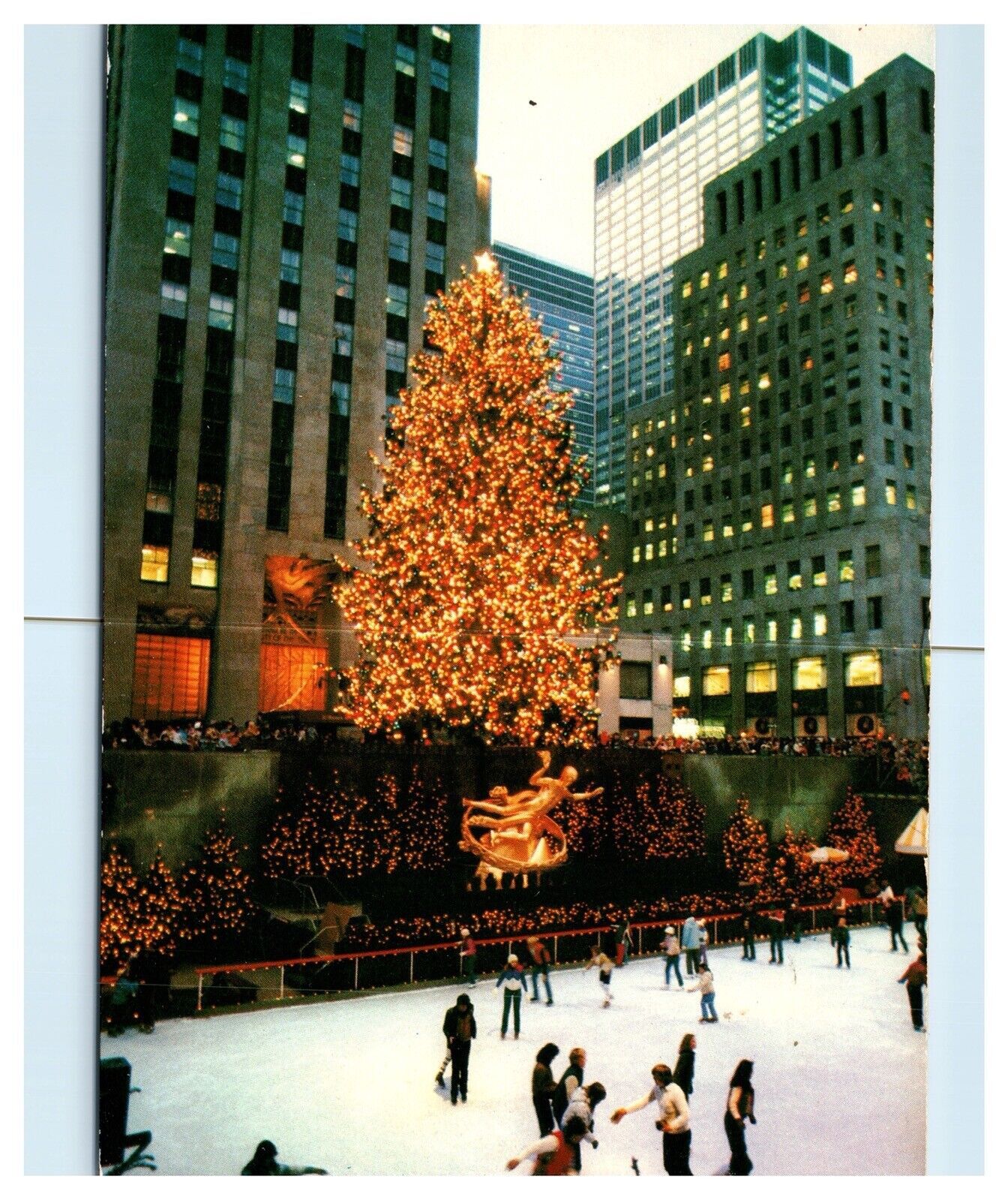 New York City NYC Winter Skating Rink Rockefeller Winter Chrome ...
