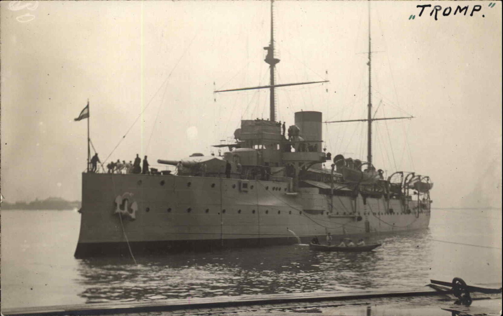 Vintage RPPC Royal Netherlands Navy BATTLESHIP "TROMP" Tromp-Class ...