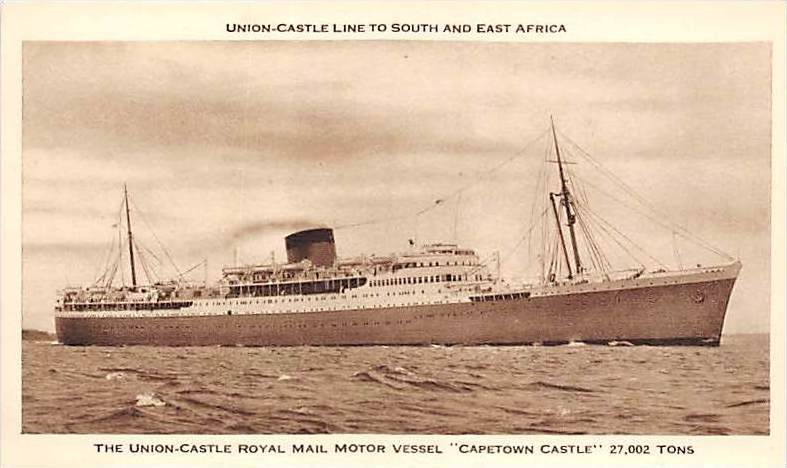 S.S. Capetown Castle Union-Castle Royal Mail Motor Vessel | Topics ...
