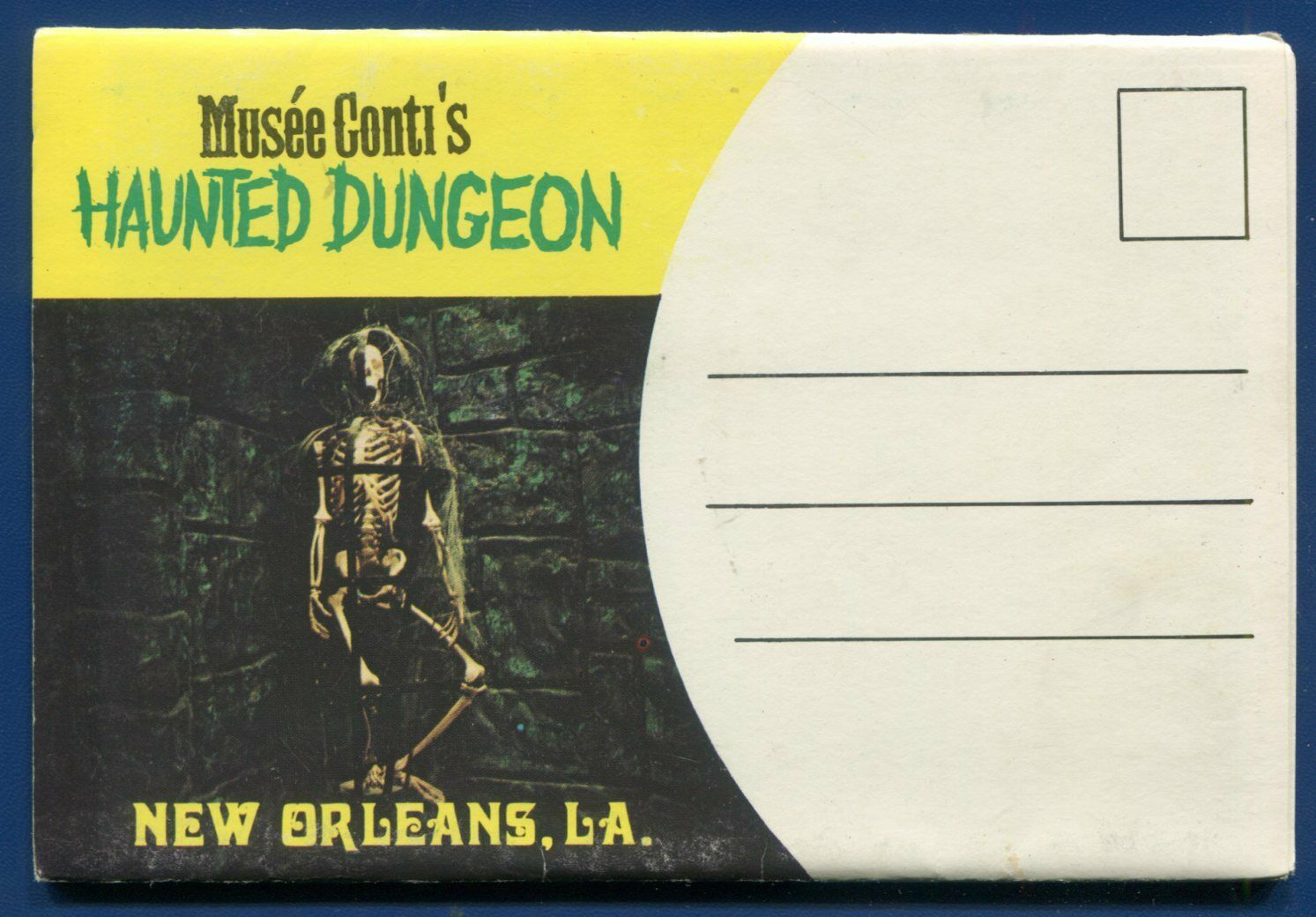 Musee Conti's Wax Museum Haunted Dungeon New Orleans Fold Out Postcards ...