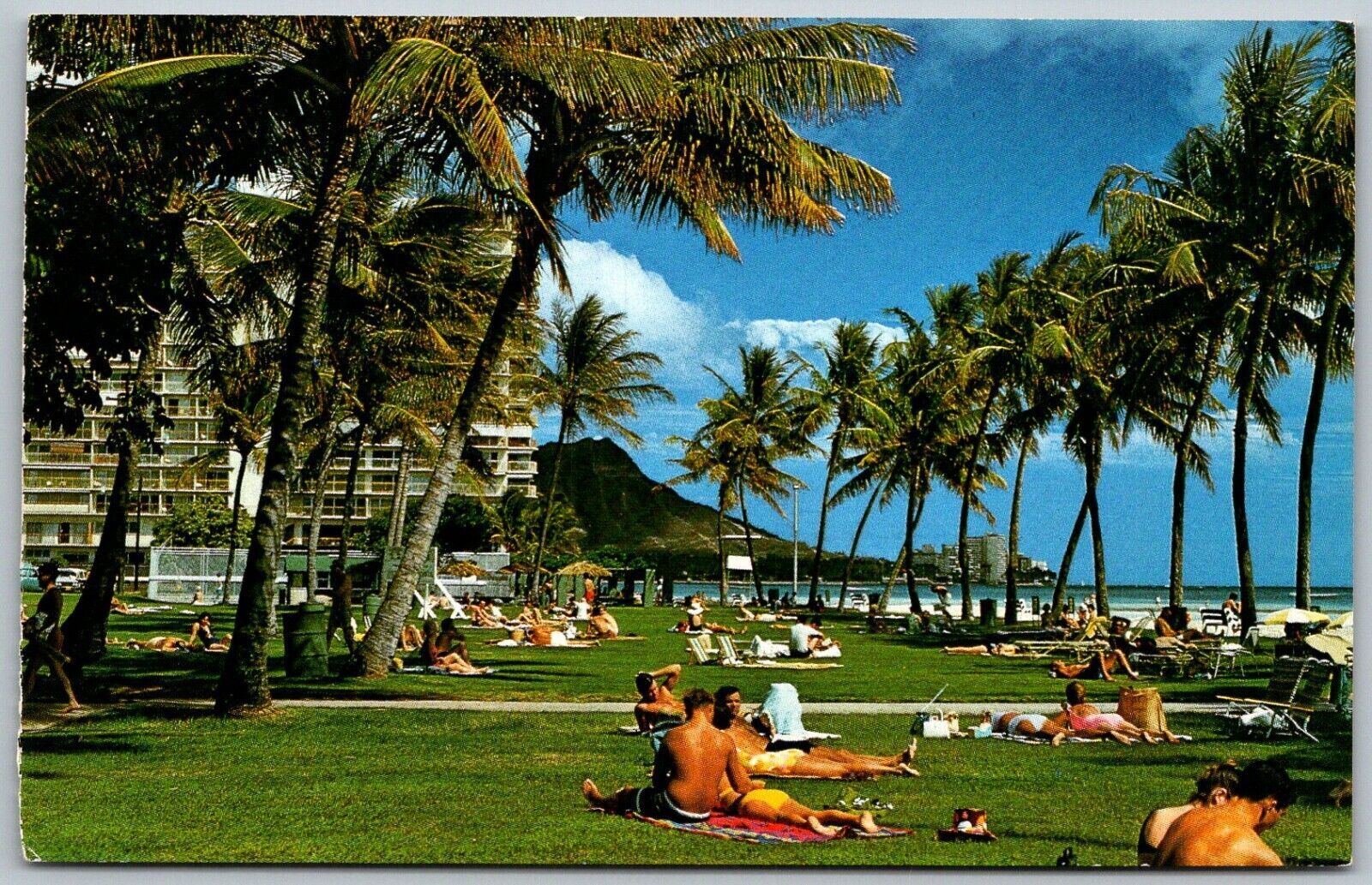 Waikiki Beach Honolulu Hawaii 1960s Postcard Fort DeRussy | United ...