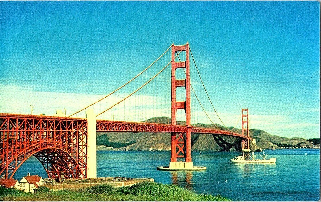 Golden Gate Bridge San Francisco California Vintage Postcard Standard ...