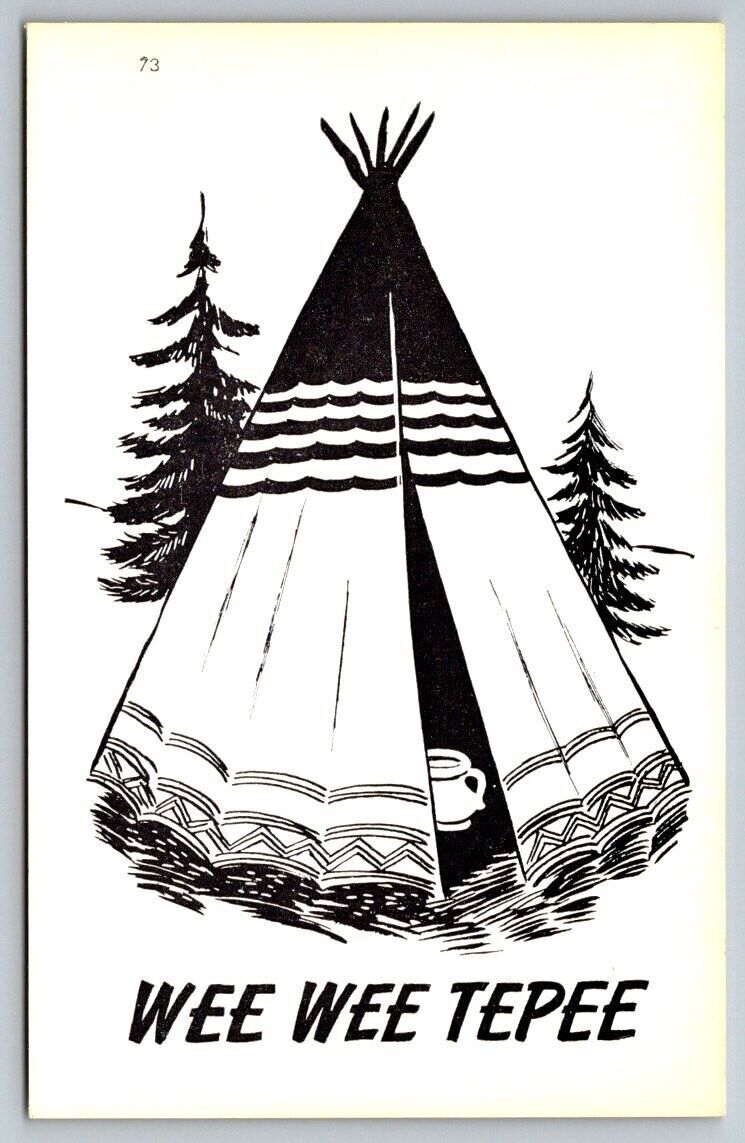 Vintage Saucy Cartoon Humor Postcard - Wee Wee Tepee | Other / Unsorted ...