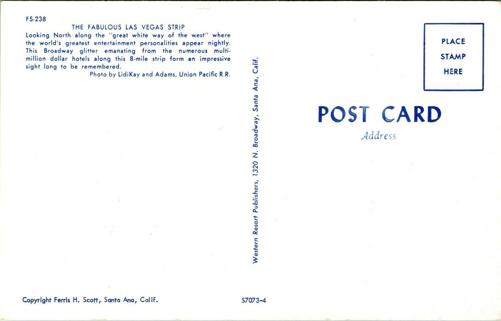 Greetings From the Fabulous Strip Las Vegas Nevada NV Chrome Postcard ...