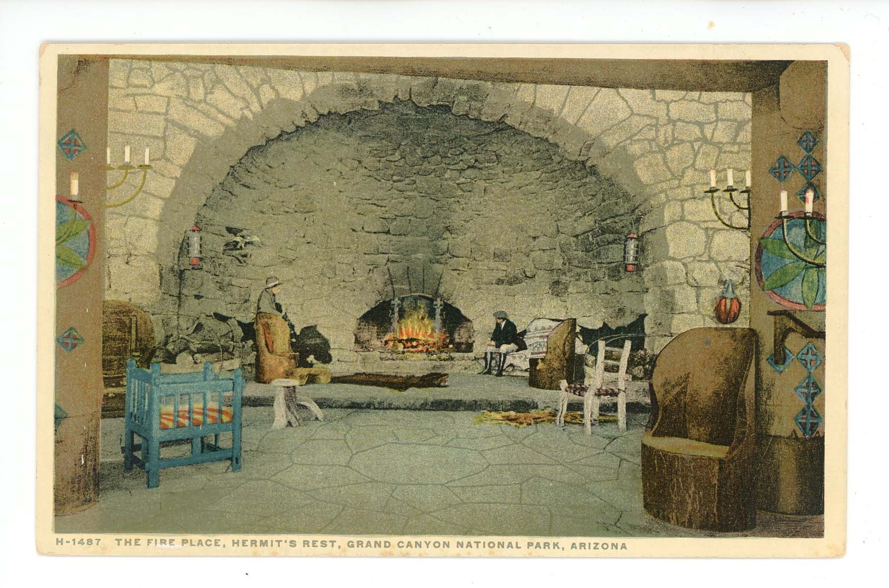 AZ - Grand Canyon National Park. Hermit's Rest, The Fireplace | United ...