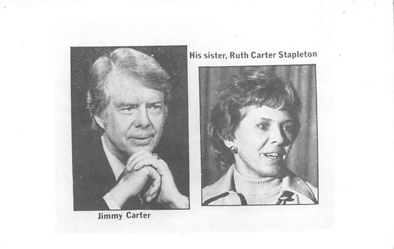 Jimmy Carter, his sister Ruth Carter Stapleton | Topics - Politics ...