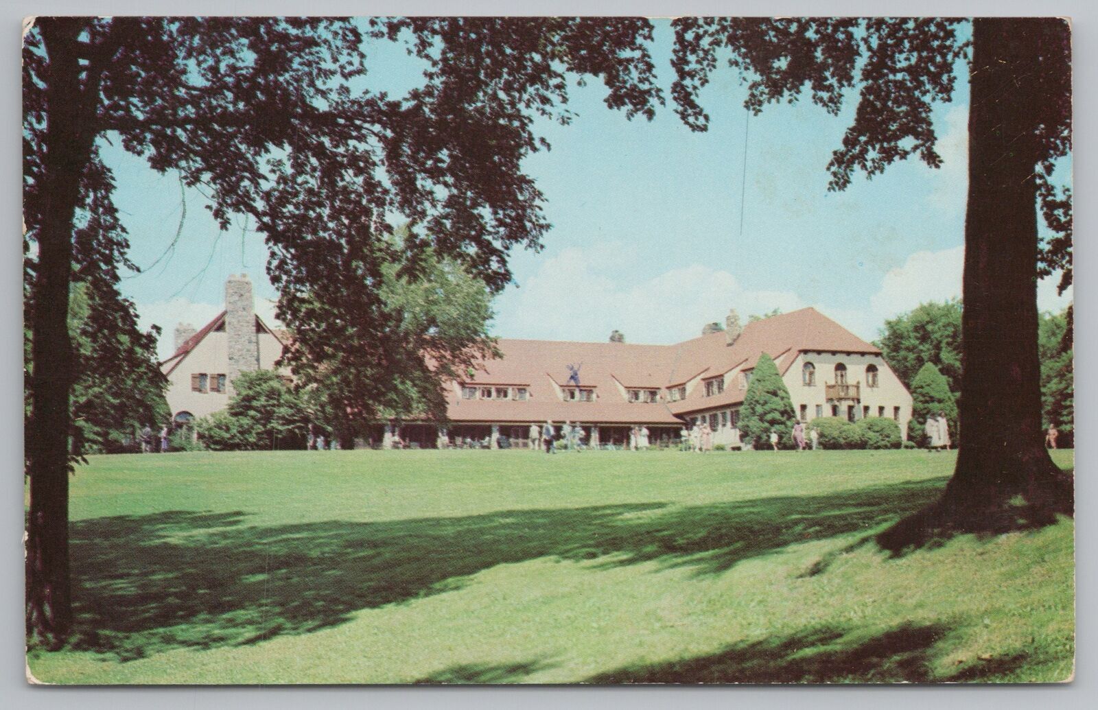 State View~Potawatomi Inn~Pakagon State Park Angola Indiana~PM 1955 ...