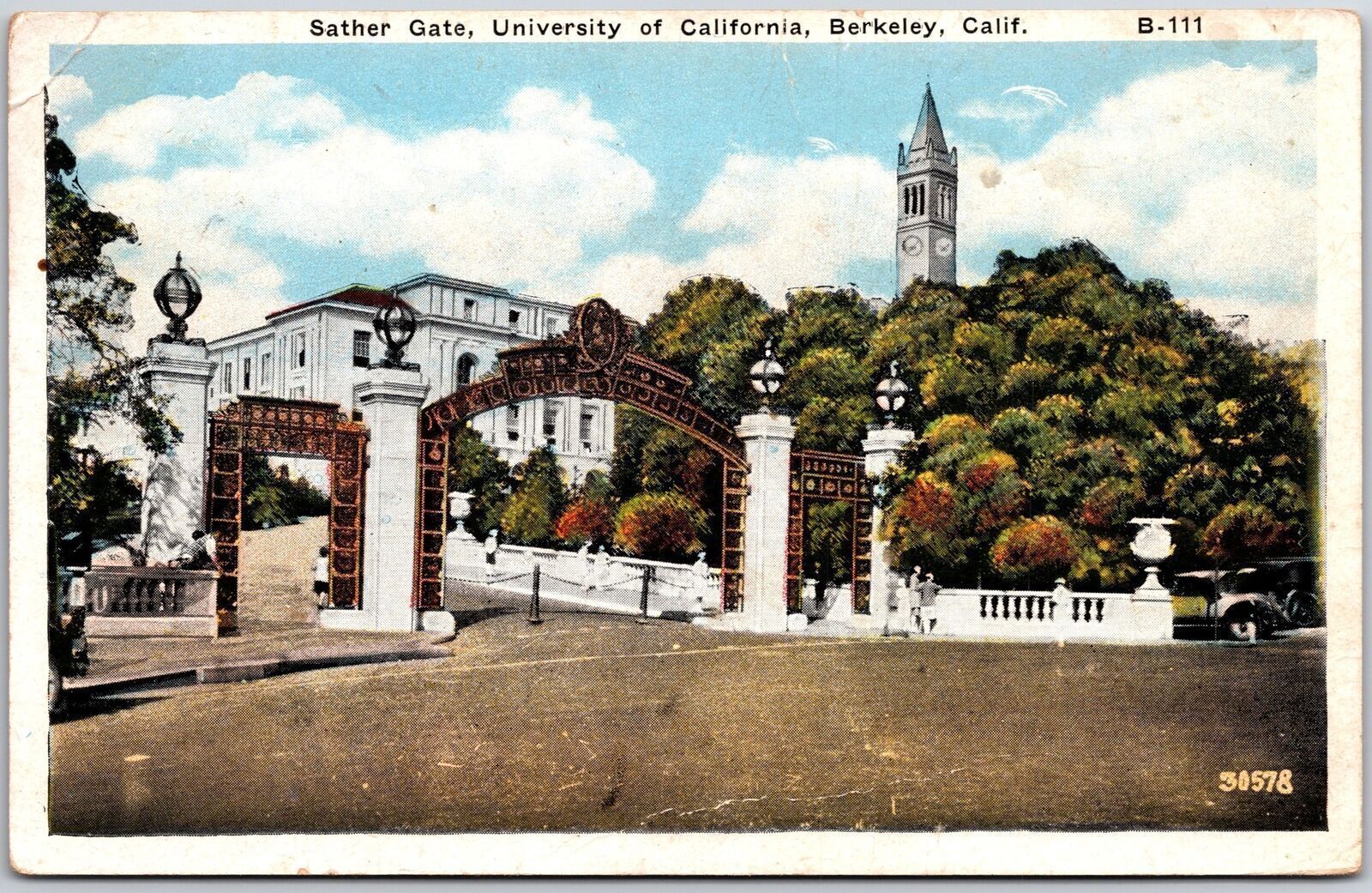 1923 Sather Gate University Of California Berkeley Entrance Gate Posted ...