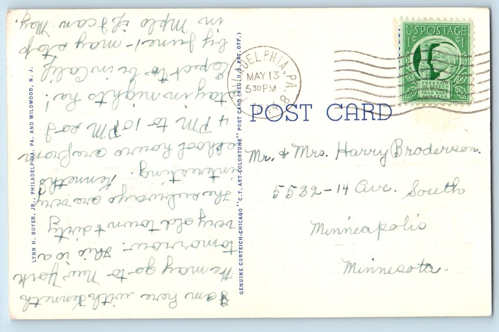 Philadelphia Pennsylvania Postcard Large Letter Greetings Landmarks ...