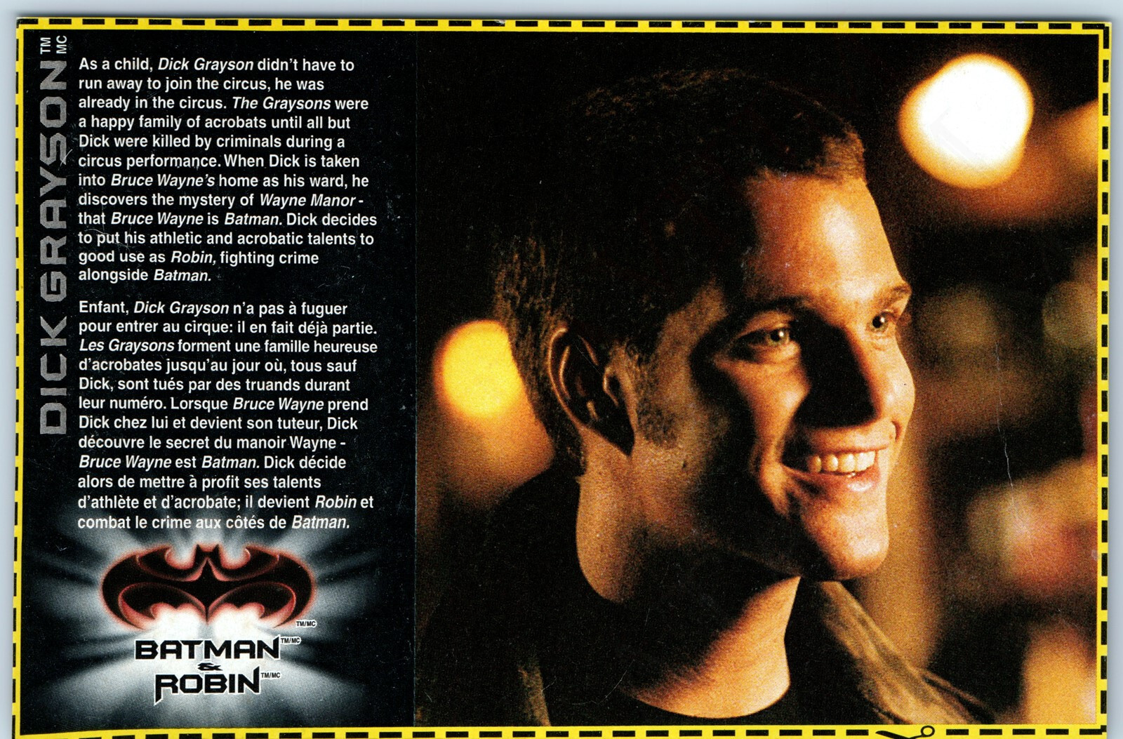 c1990s Dick Grayson Batman & Robin DC Comics Jumbo Postcard Circus ...
