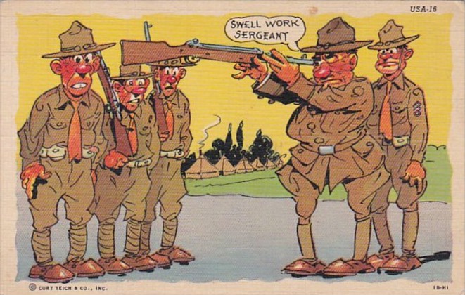 Military Humour Rifle Inspection Swell Work Sergeant 1944 | Topics ...