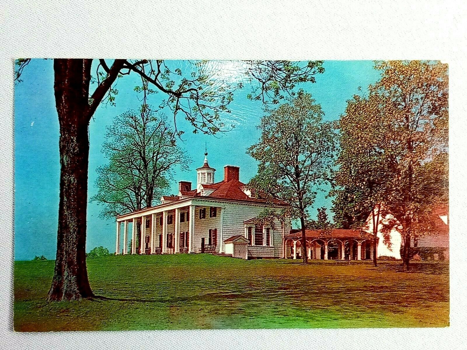 Vintage Postcard Mt. Vernon Home of George and Martha Washington VA ...