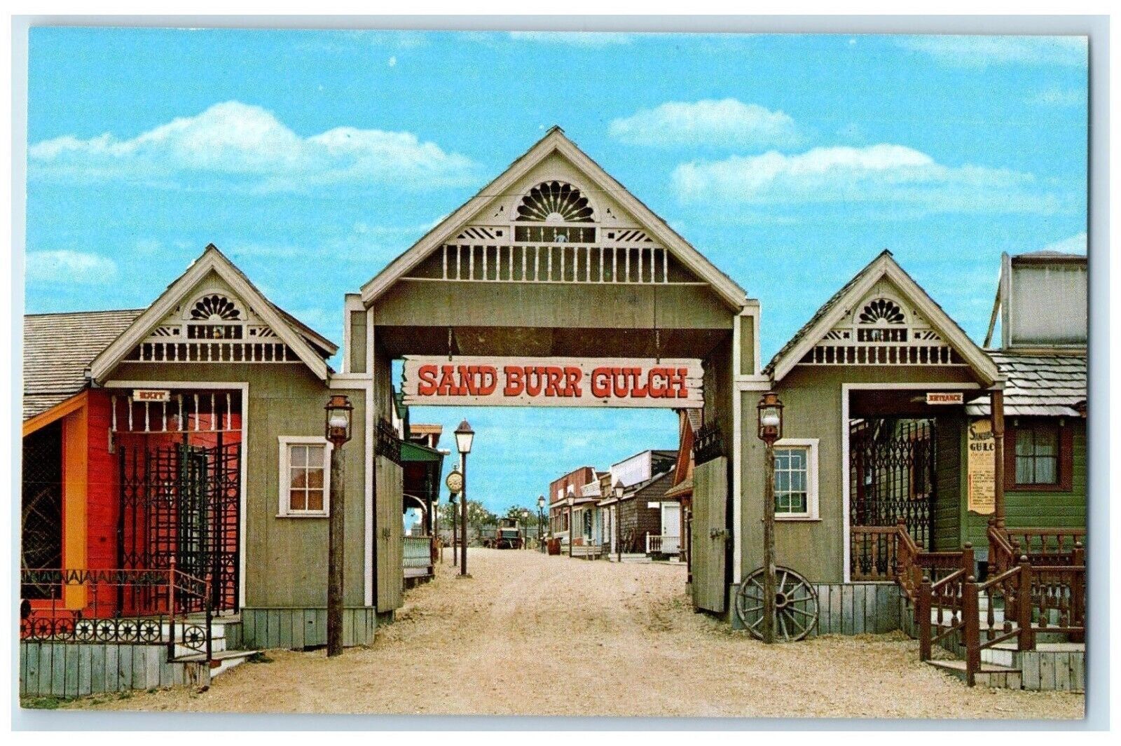 Shakopee Minnesota MN Postcard Sand Burr Gulch Frontier Village c1950's ...