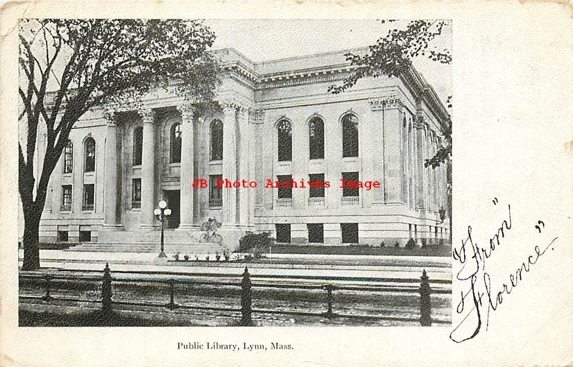 8 Postcards, Lynn, Massachusetts, City Hall-Library-Central Square ...