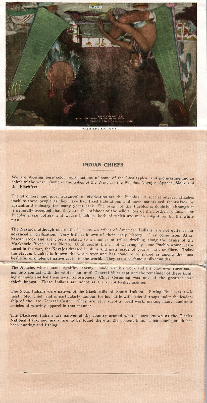 Chiefs RED Cloud, Three Bears, Hollow Horn Bear & Soft Picture Cards ...