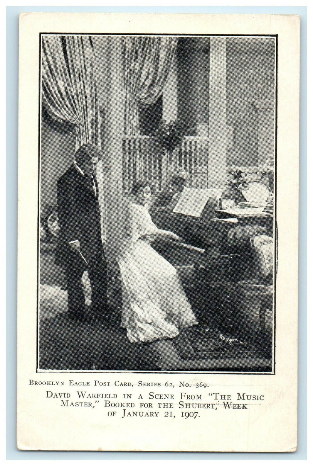 1907 David Warfield in a Scene from The Music Master Advertising ...