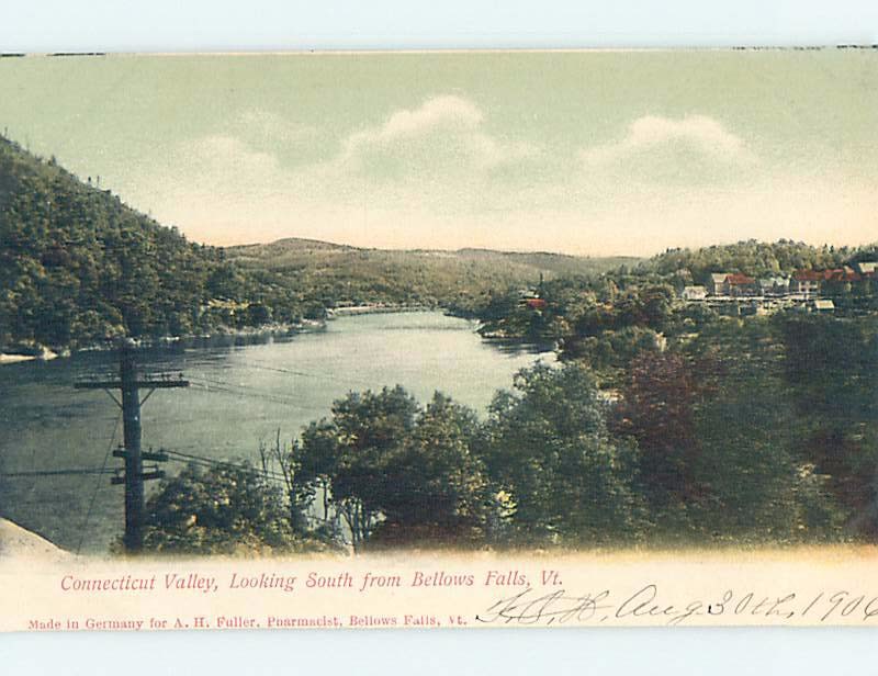 Pre-1907 WATER SCENE Bellow Falls - Rockingham Vermont VT A0810 ...
