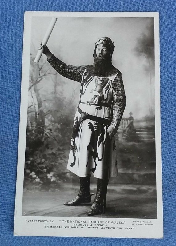 Vintage Real Photo Postcard Morgan Williams As Prince Llewellyn The ...